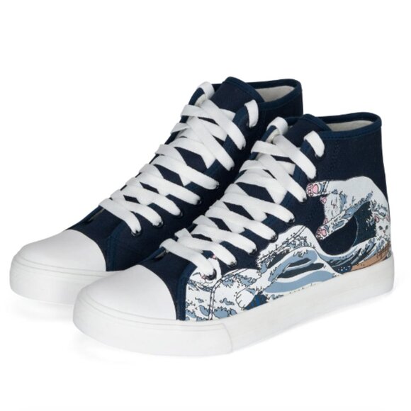Ripndip | Shoes | Ripndip Hightop Great Wave Shoes Blue White New With ...